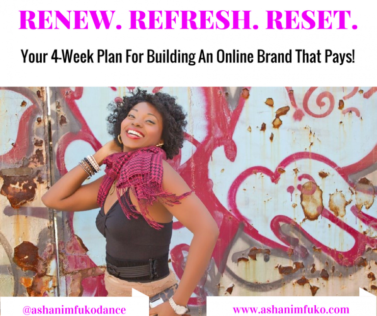 RENEW. REFRESH. RESET. - 4-Week Bootcamp To Build An Online Brand That ...